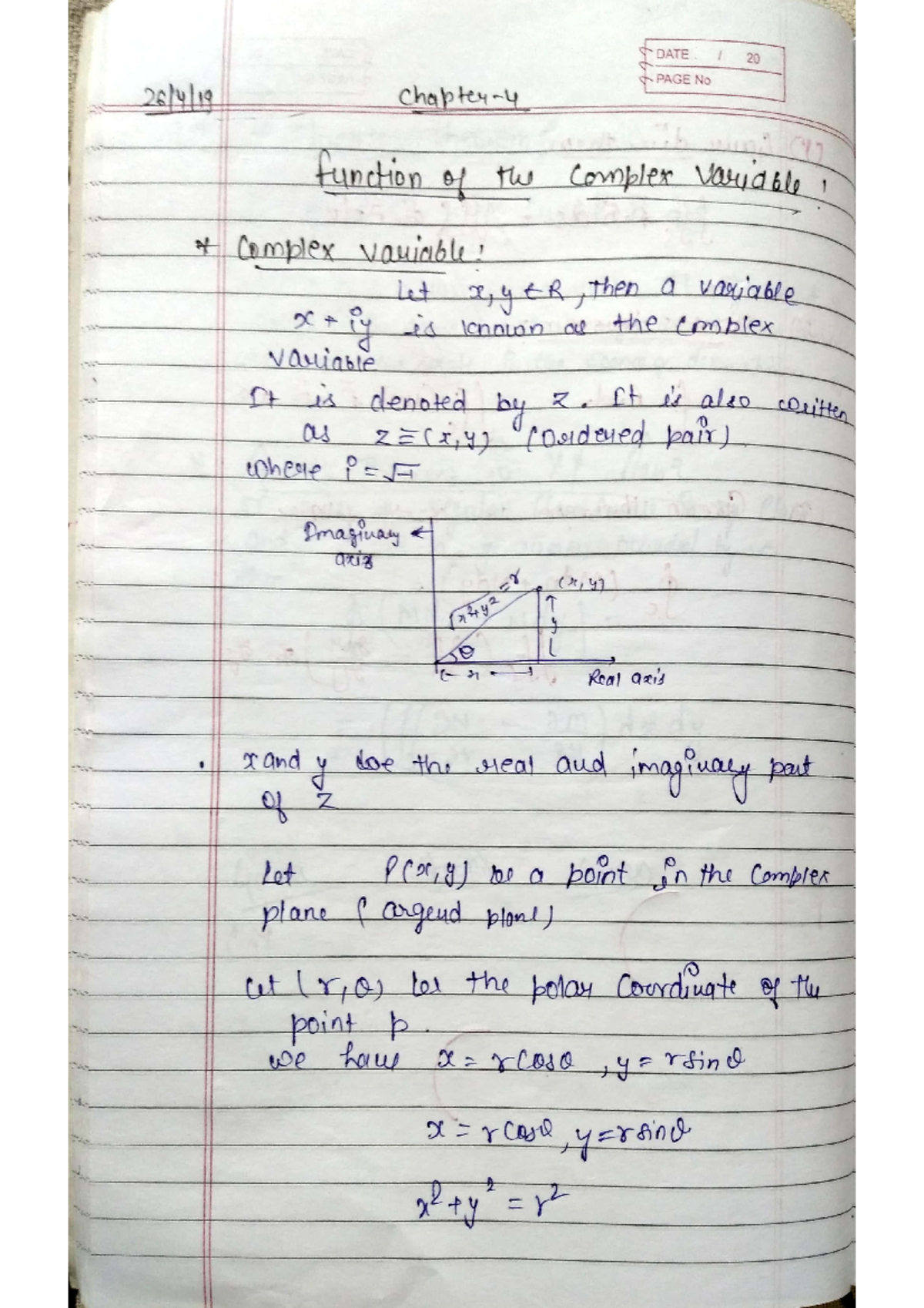 Maths-Complex-Variable–Differentiation - Btech - Studocu