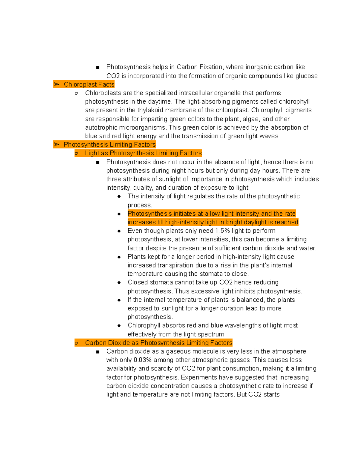 Photosynthesis Limiting Factors (Factors Affecting) - Photosynthesis ...