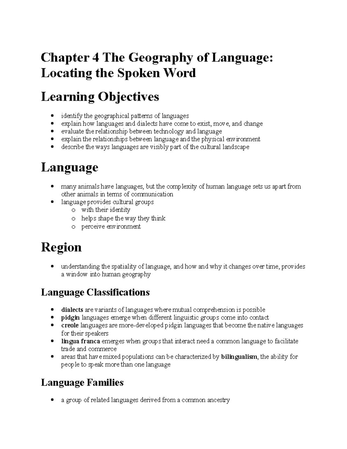 GCD Chapter 4 The Geography of Language Locating the Spoken Word ...
