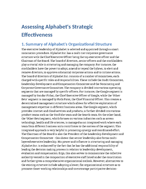 [Solved] Assignment Overview The intention of the strategic management ...