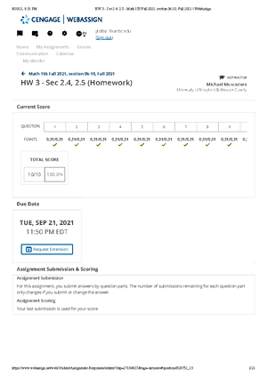 HW 2 - Sec 2.3 - Math 155 Fall 2021, section 06-10, Fall 2021 Web ...