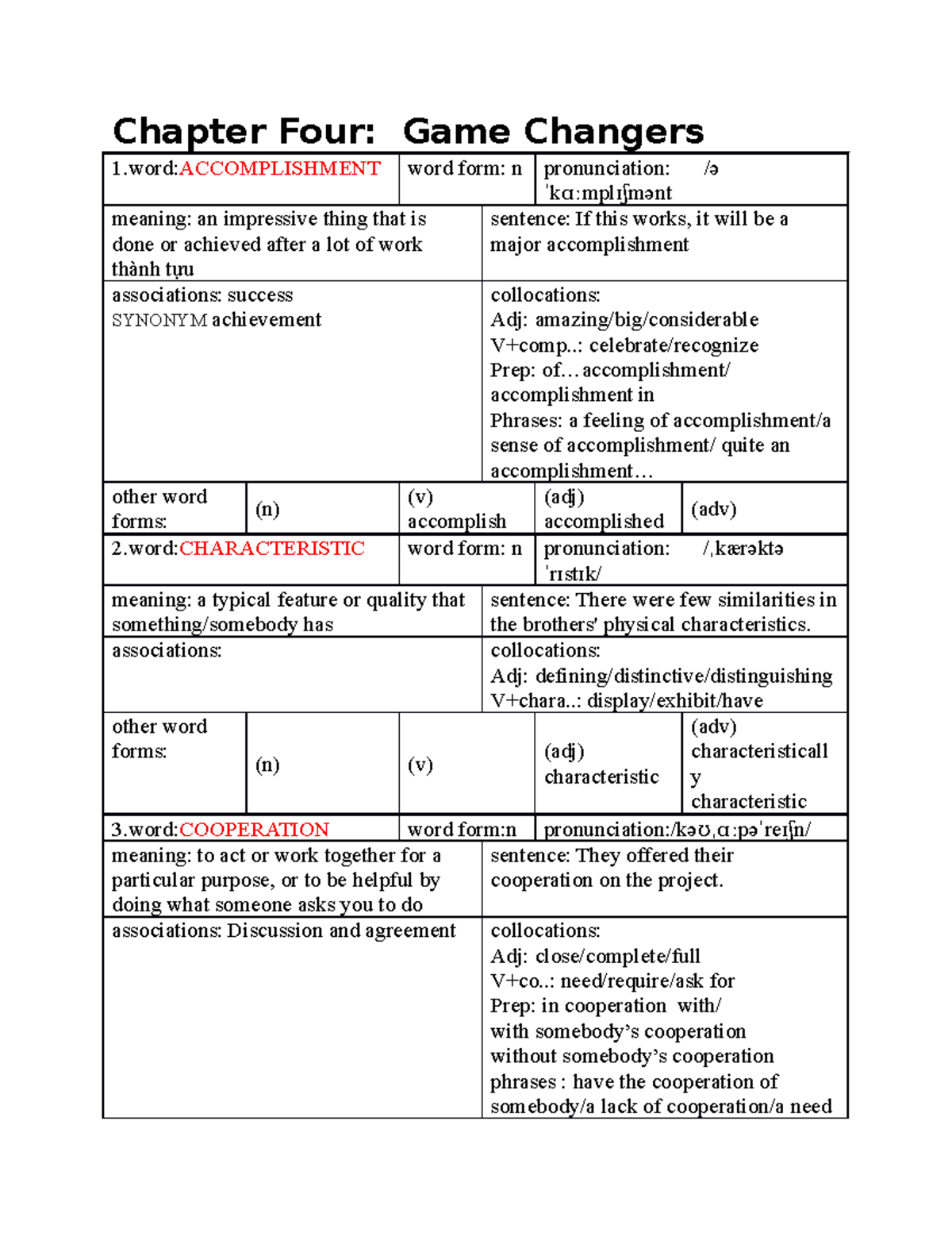 Hw4+5 - hope u do homework well - Chapter Four: Game Changers 1 ...