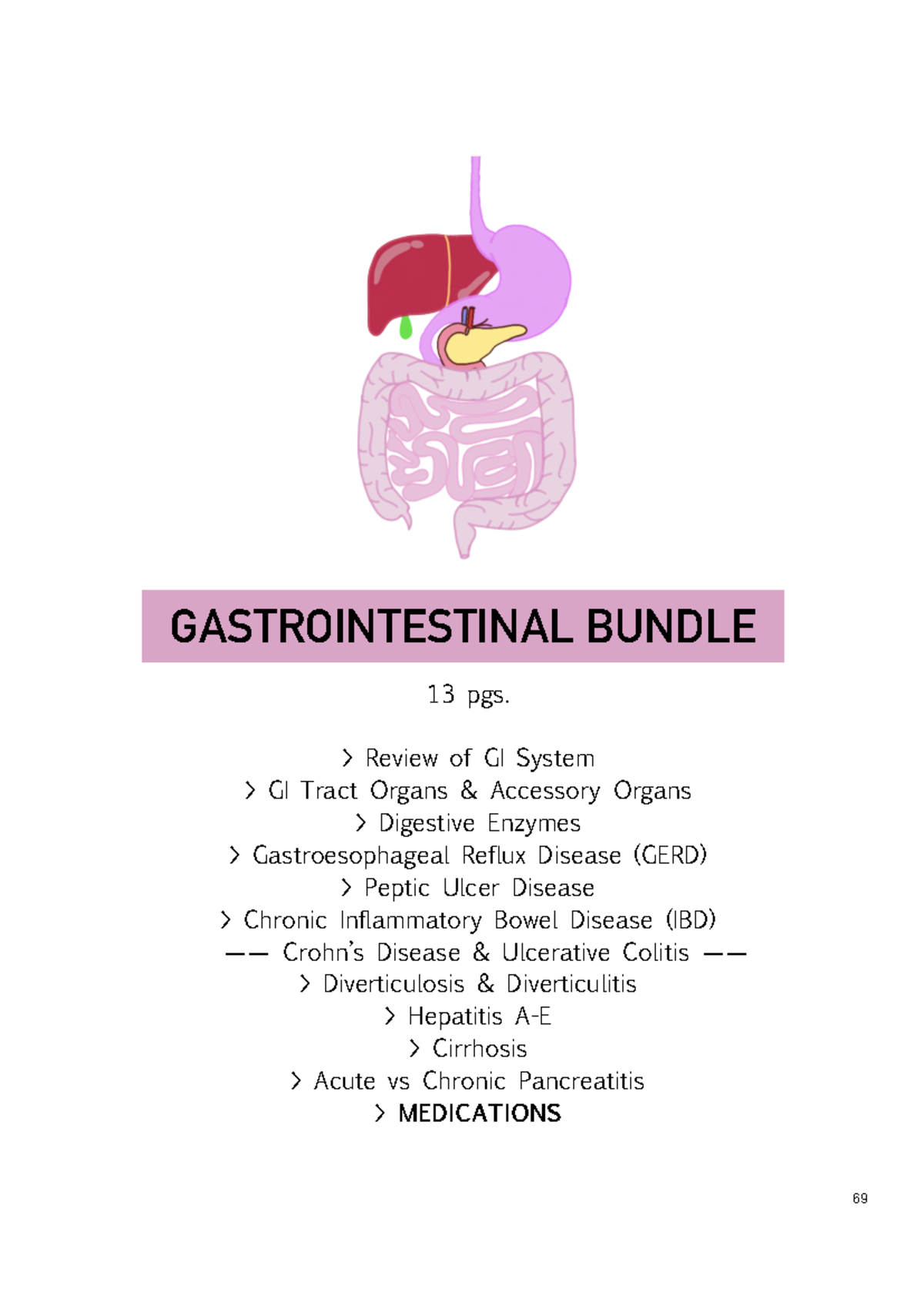 GIDisease Pharm - GI Bundles - ####### GASTROINTESTINAL BUNDLE 13 pgs ...