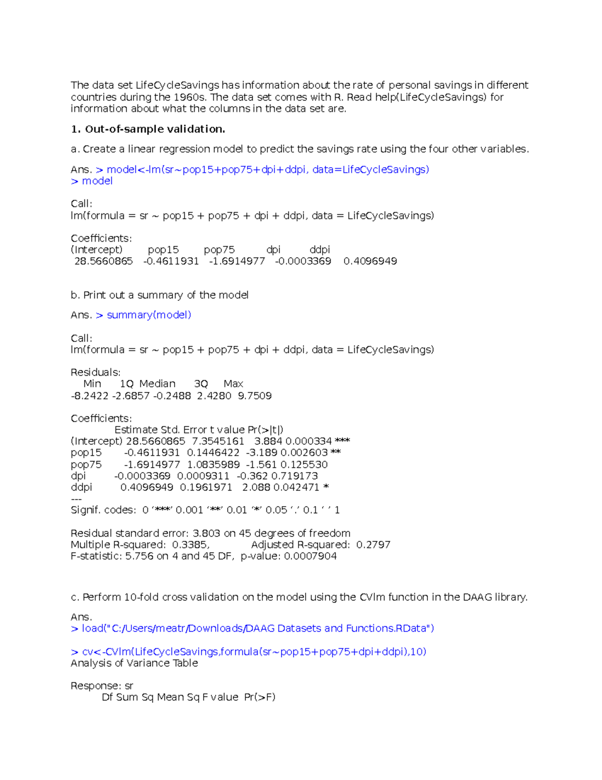Homework 6 - R is a programming language and free software environment ...