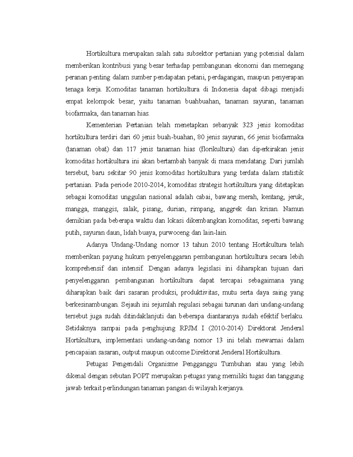 Kebijakan Perlindungan Tanaman Catatan Dosen 3 - Hortikultura merupakan ... Kebijakan Perlindungan Tanaman Catatan Dosen 3 - Hortikultura merupakan ...