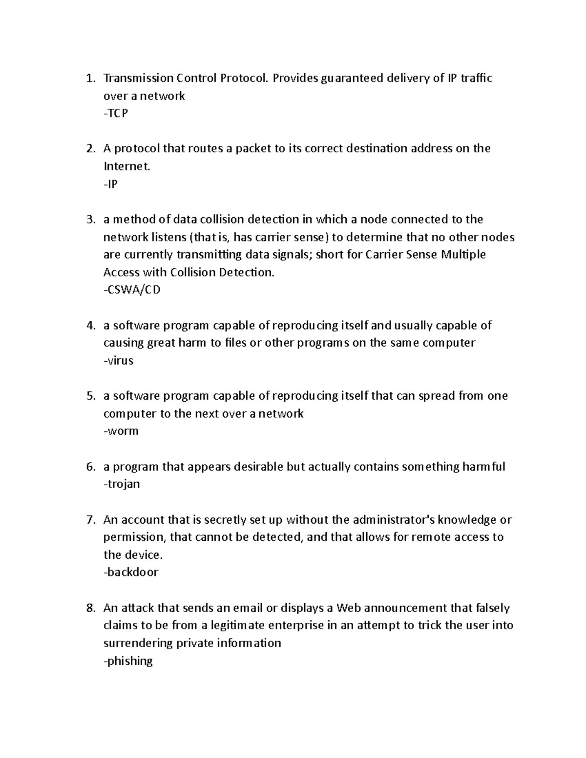 Transmission Control Protocol - Assignment - Transmission Control ...