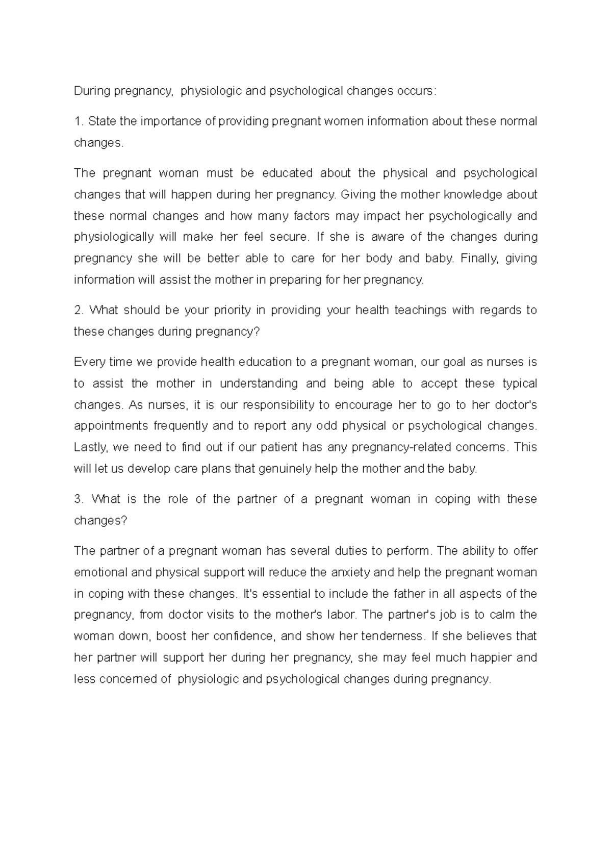PT-7-Duran - Ssss - During pregnancy, physiologic and psychological ...