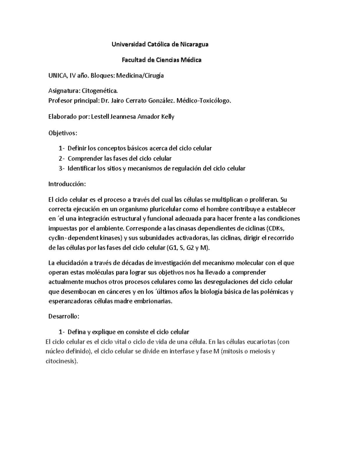 GUIA DE Seminario Ciclo Celular - Warning: TT: undefined function: 32 Warning: TT: undefined ...