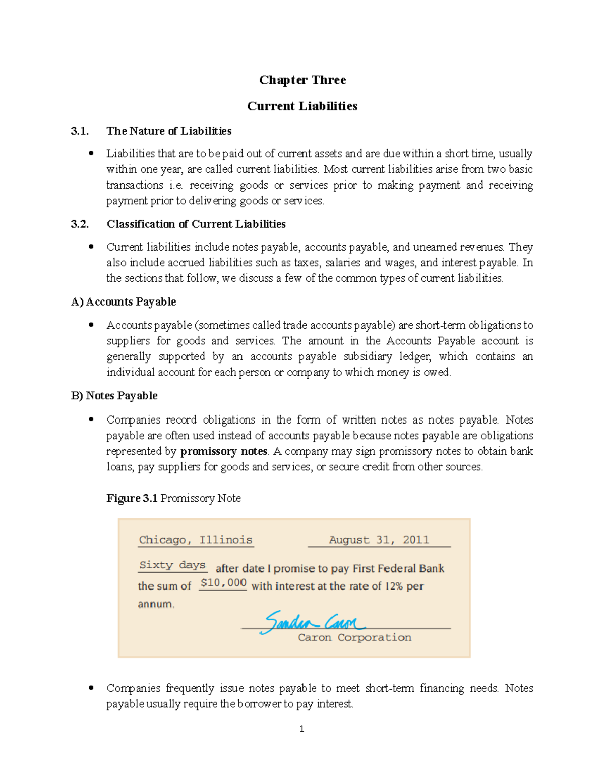 Current Liabilities New New Management Accounting Studocu