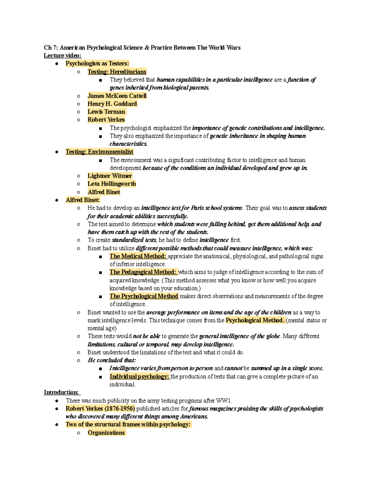 Psy 329 Ch 7 study guide - Chapter 7 summary from the textbook "A ...