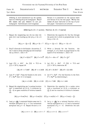 Unit 12 Self-Test - Calculus - Multiple Choice Questions Unit ( 12 ...