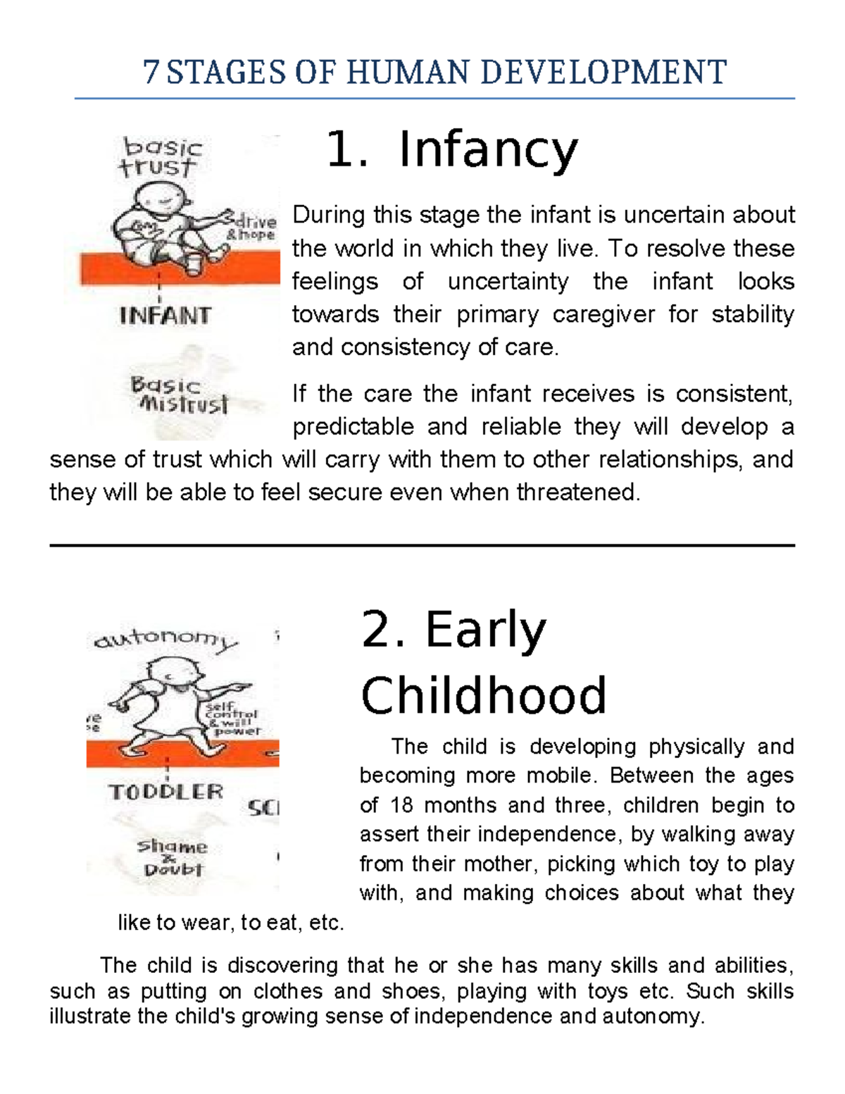 249312862 7 Stages of Human Development - 7 STAGES OF HUMAN DEVELOPMENT ...