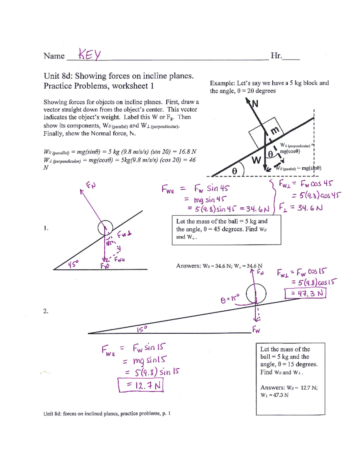 Newton law of motion including inclined plane - Phy3624 - Univen - Studocu