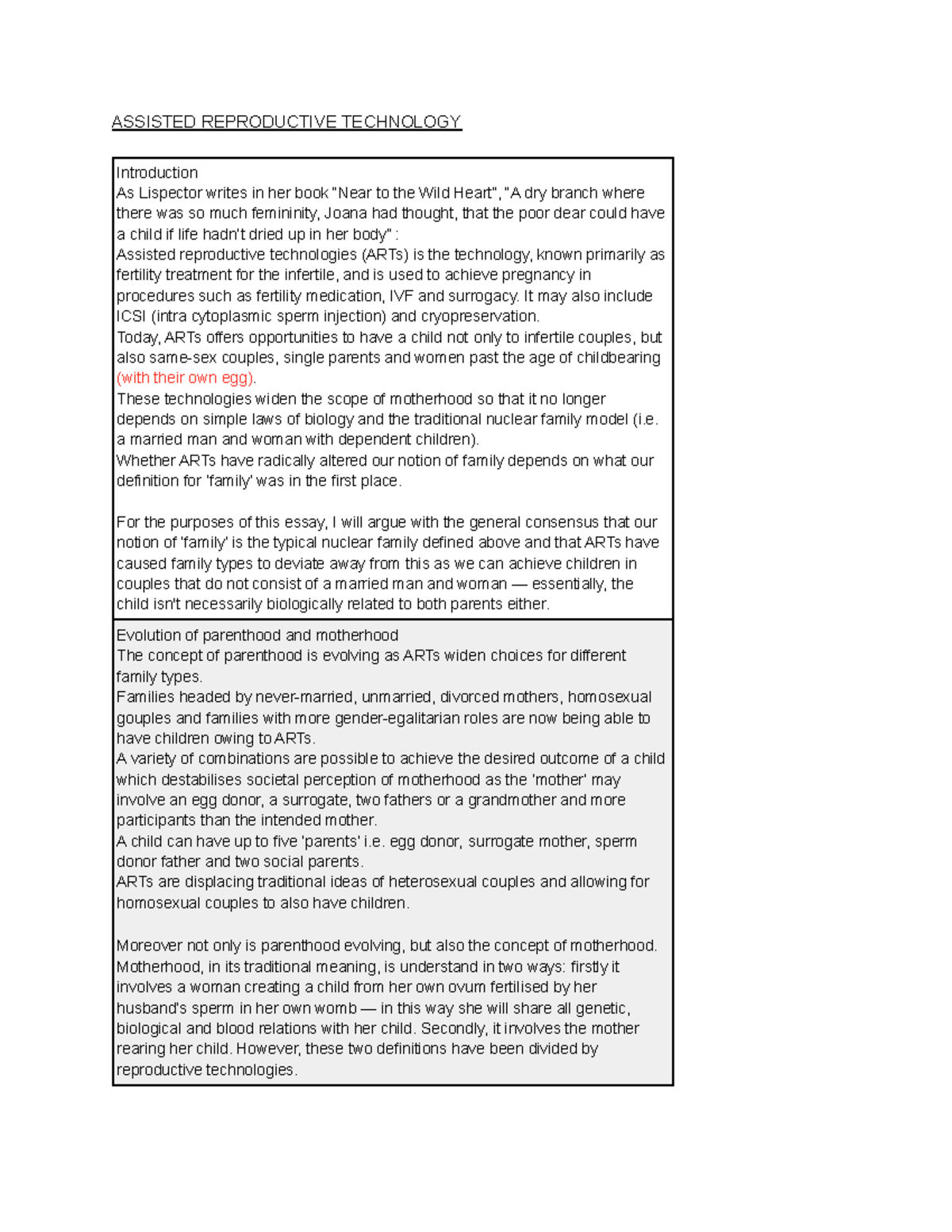 9. Assisted Reproductive Technology - ASSISTED REPRODUCTIVE TECHNOLOGY ...