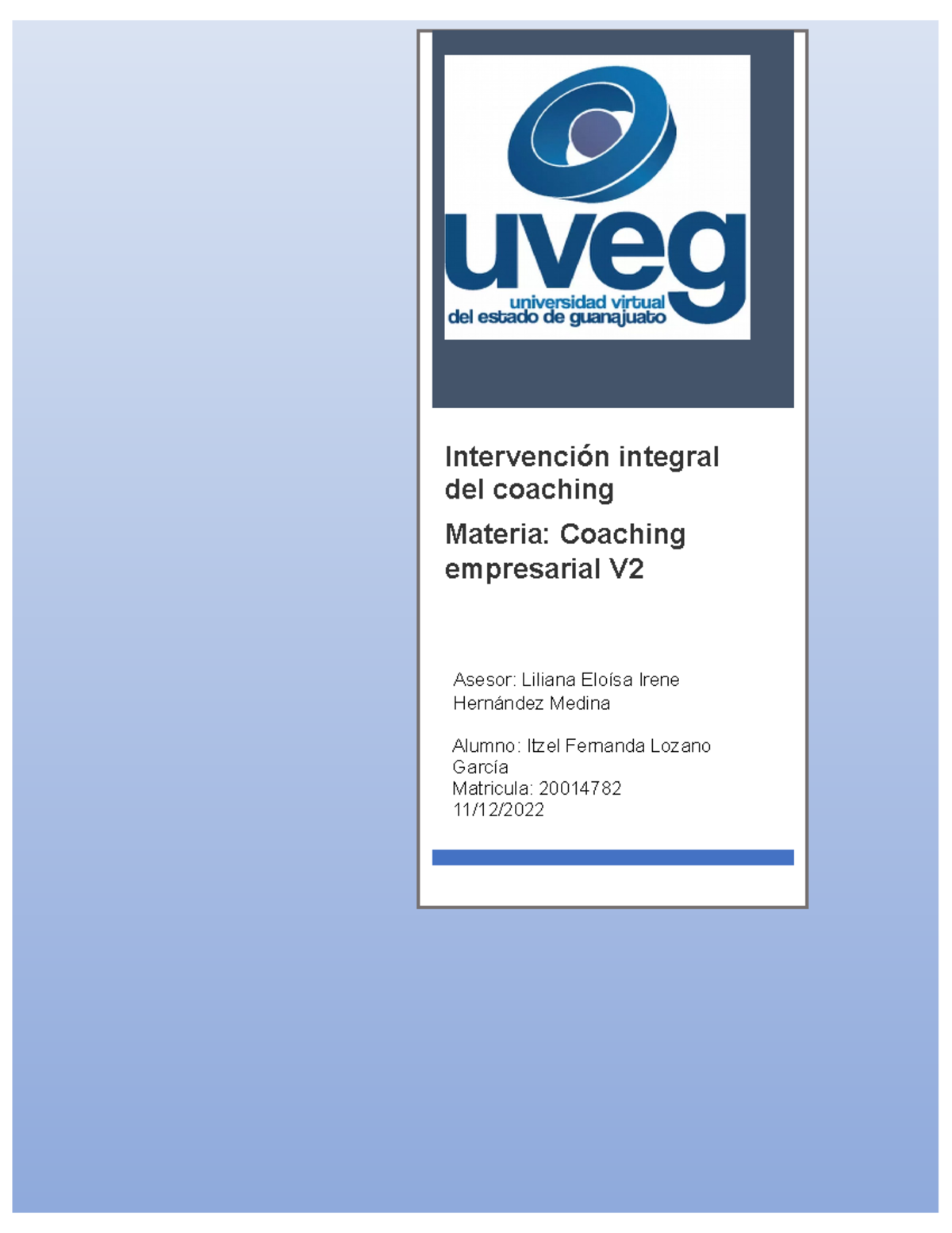 Lozano Itzel Intervension integral del coaching - Intervención integral ...