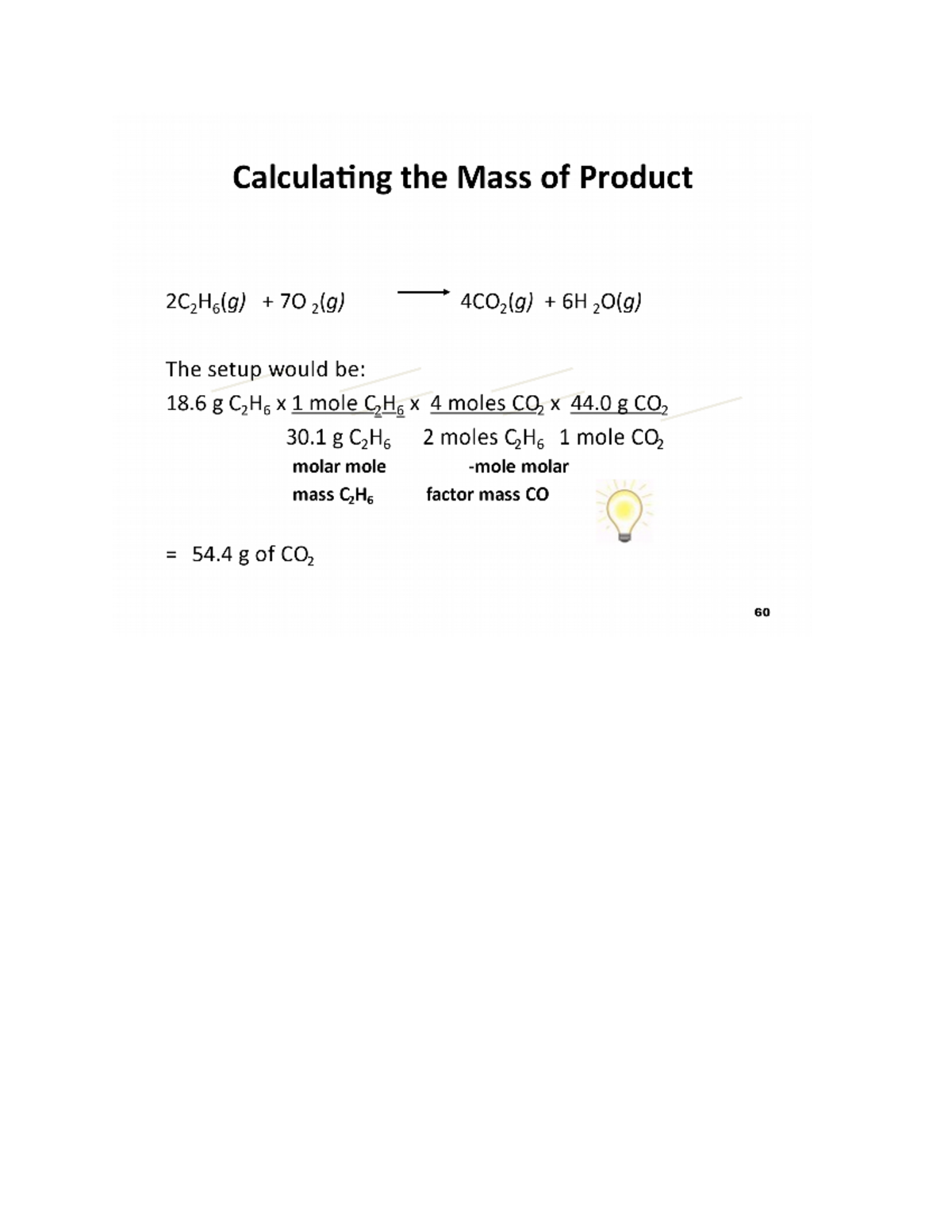 Ch.7- calculating of mass product - CHM 1020C - Studocu