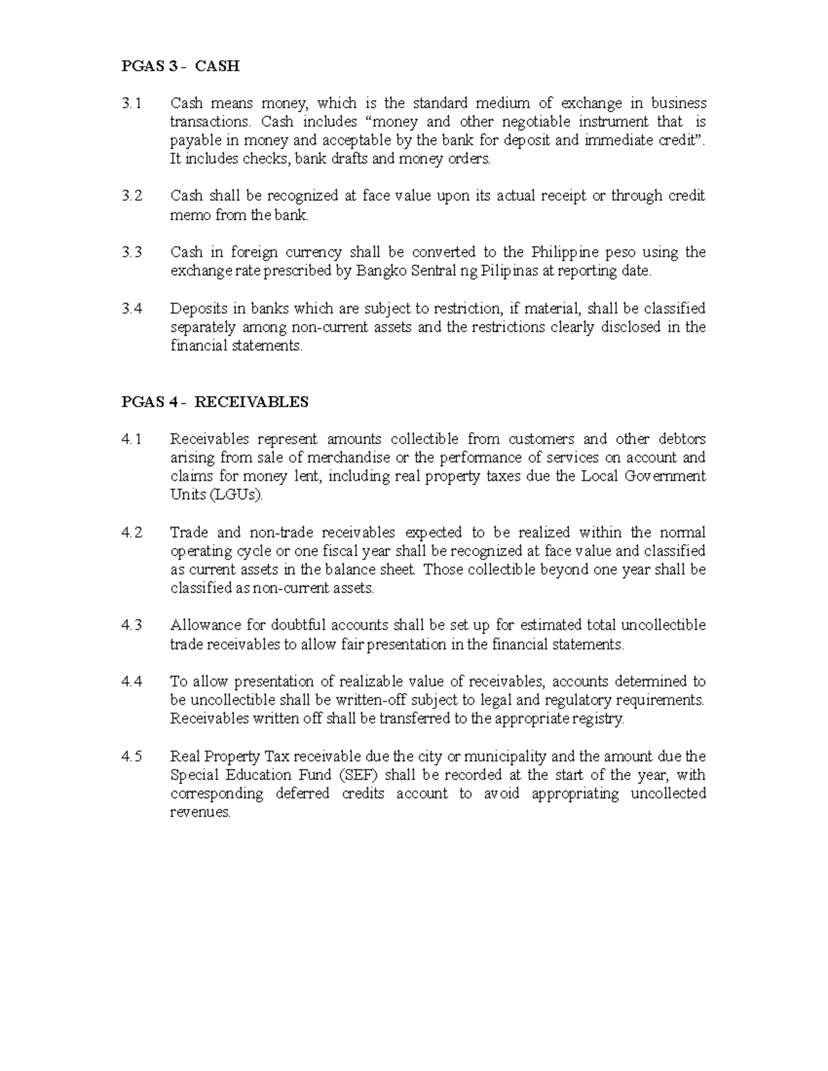 PGAS 3 - this is an accounting problems and my notes. It is about the ...