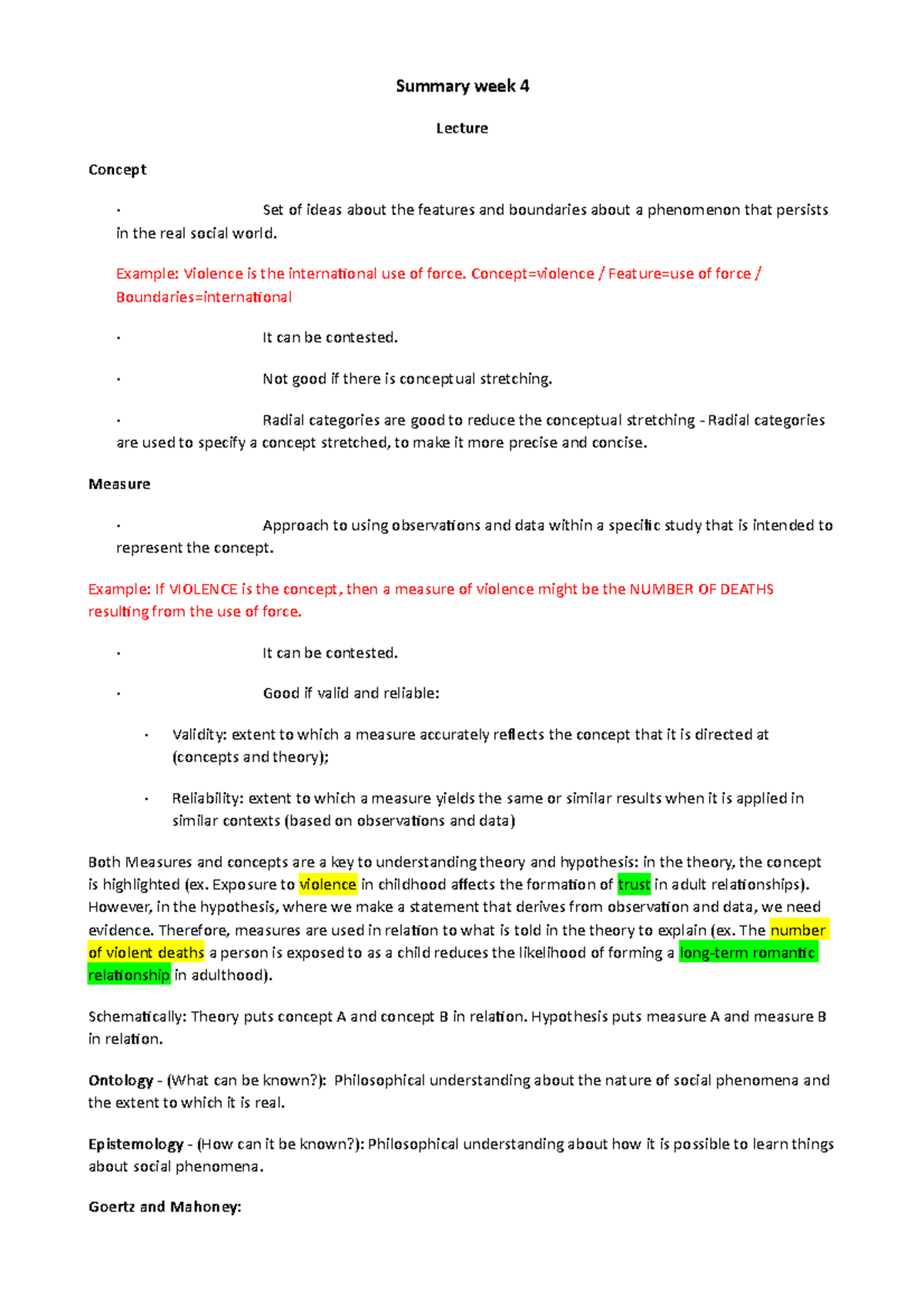 Lecture week 4 - notes - SPS5034 - Studocu