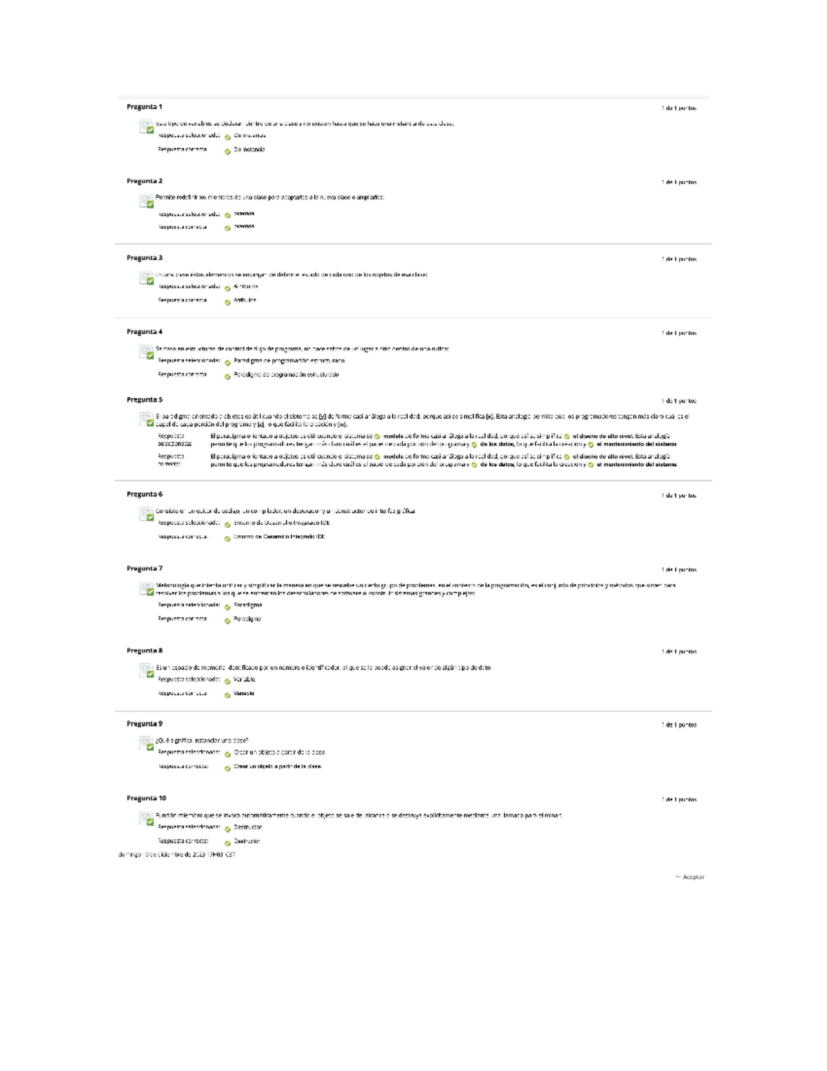 Actividad 10 Automatizada - Programación Orientada a Objetos - Studocu