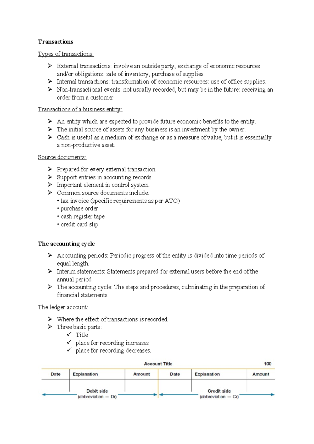 Lecture 2 - Notes - Transactions Types of transactions: External ...