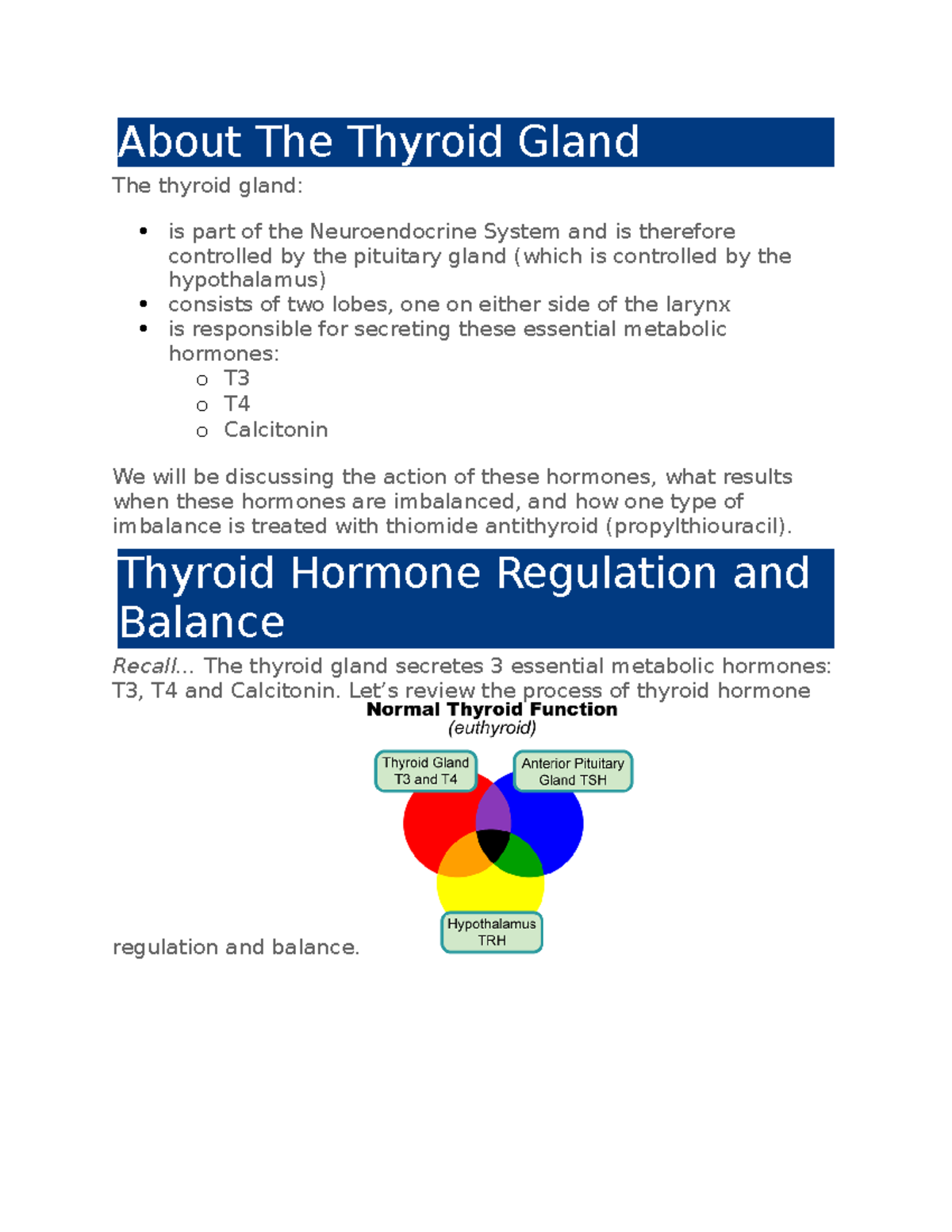 Thiomide Antithyroid- Propylthiouracil drug module - About The Thyroid ...