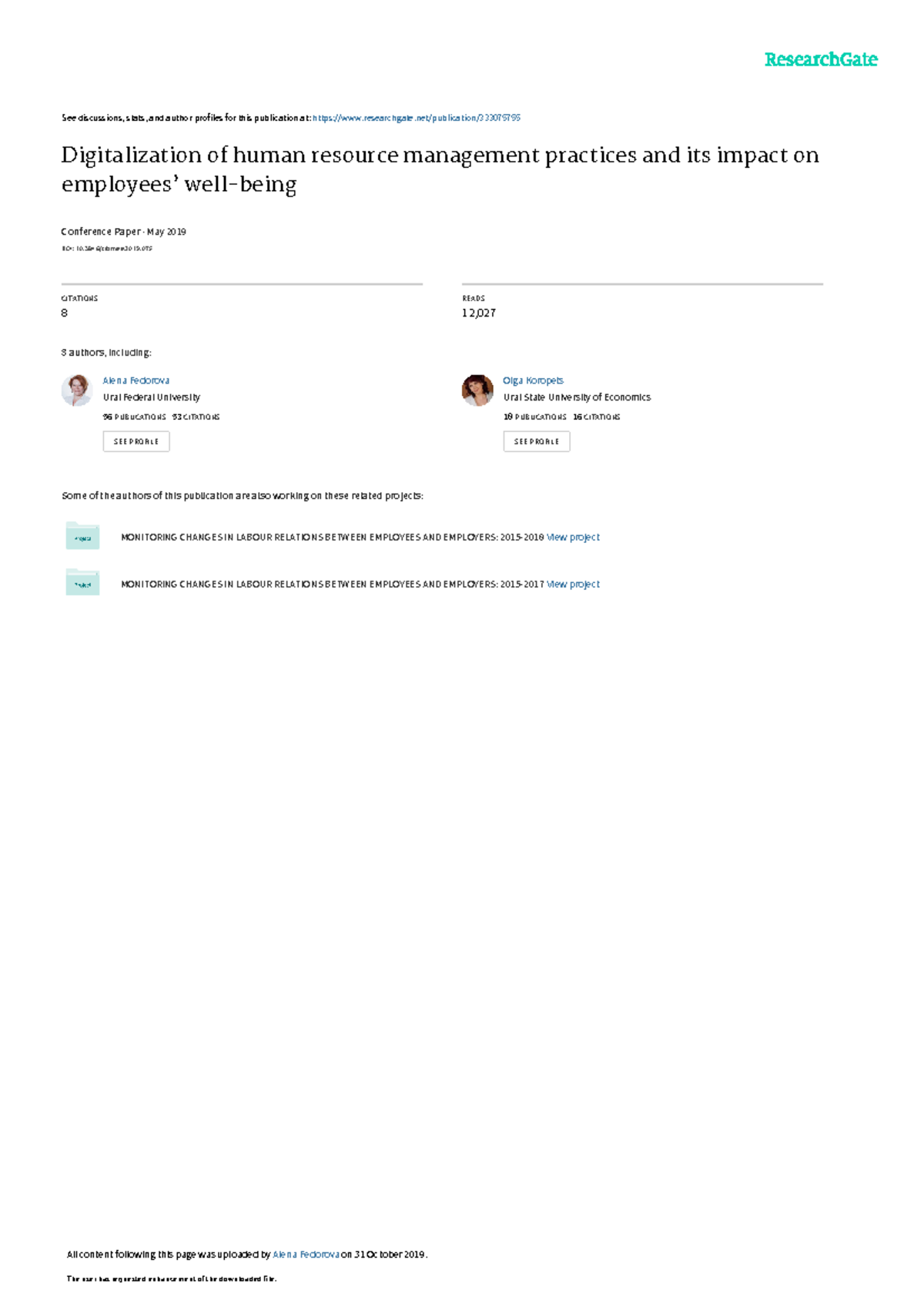 Digitalization of human resource management practices and its impact on ...