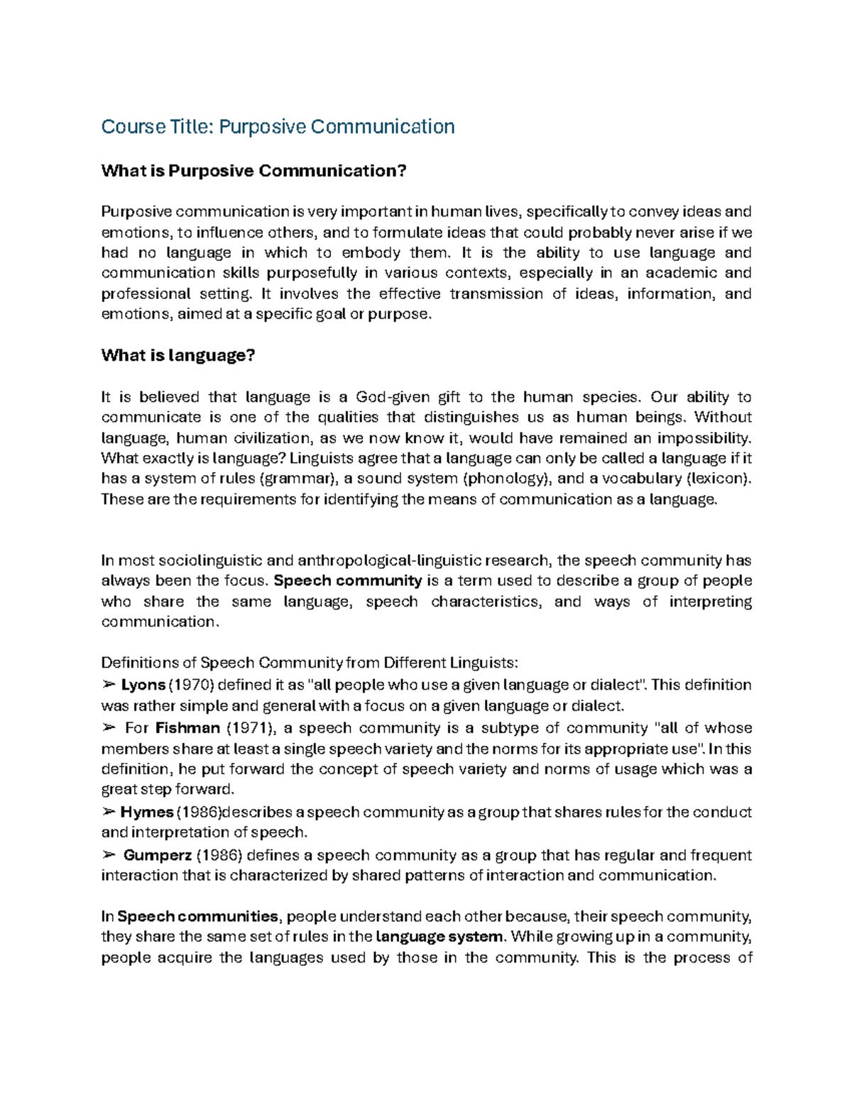 Purposive-communication-Handout - Course Title: Purposive Communication ...