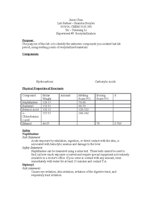 Lab 1 Simple and Fractional Distillation - Regulate the heat on the hot ...