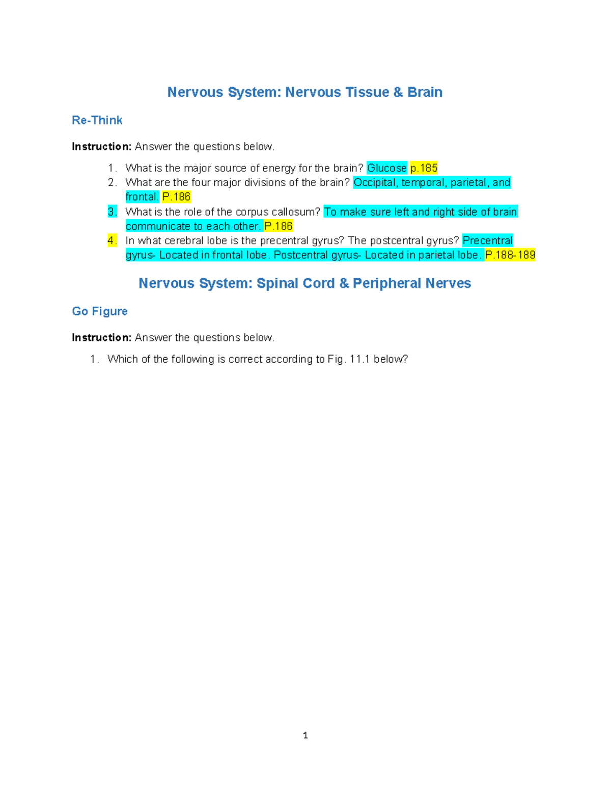 AHP106 Wk3 Assignment - Nervous System: Nervous Tissue & Brain Re-Think ...