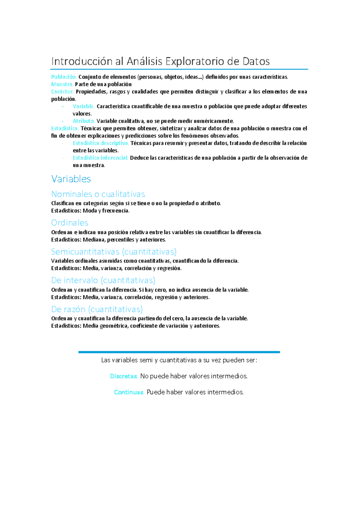 Análisis Exploratorio de Datos - Introducción al Análisis Exploratorio de Datos Población ...