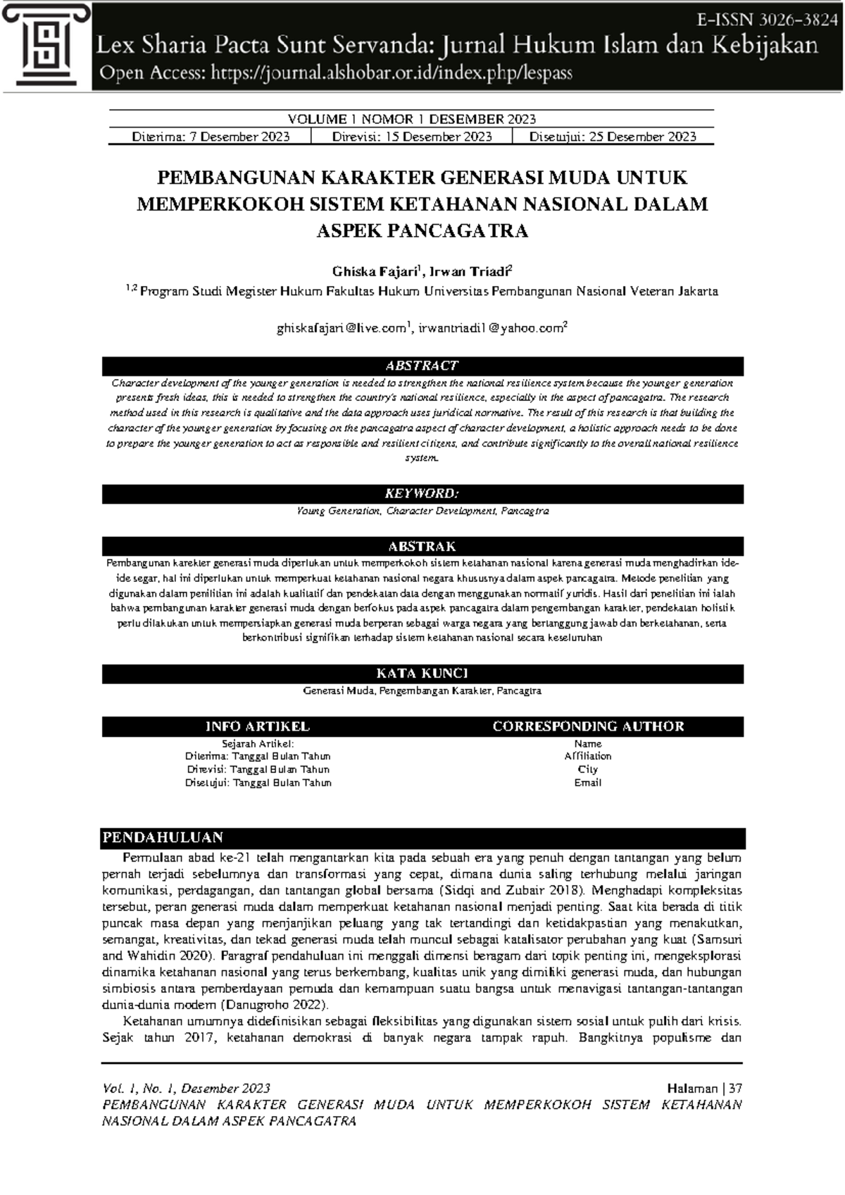37-42.+Ghiska+Fajari+(Lespass) - Vol. 1 , No. 1 , Desember 2023 Halaman ...