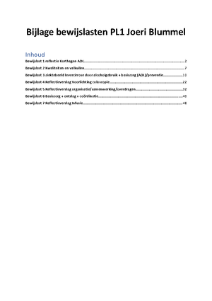 Bewijslasten PL1 - Bewijslasten PL Bijlage 1 – Diabetes Mellitus type 2 ...