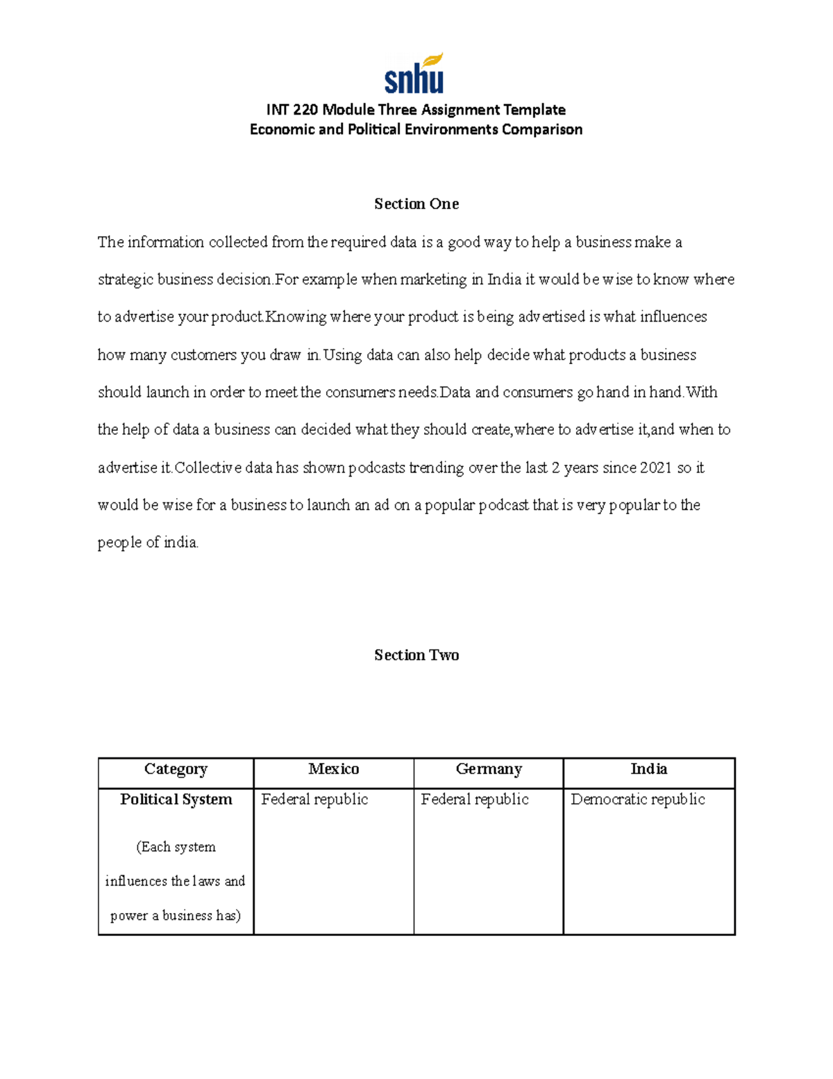 Int 220 Module Three Assignment Template Int 220 Module Three