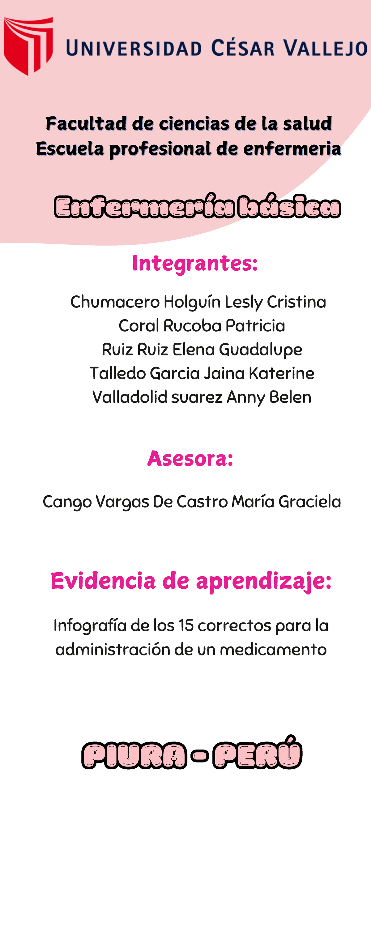 Los 15 correctos de enfermeria - Facultad de ciencias de la ...
