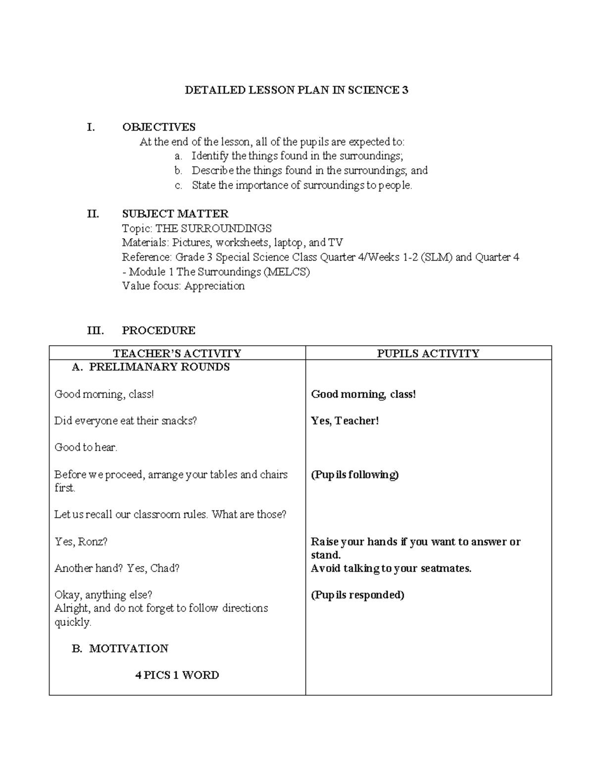 8. Detailed Lesson PLAN IN Science 3.docx - DETAILED LESSON PLAN IN ...
