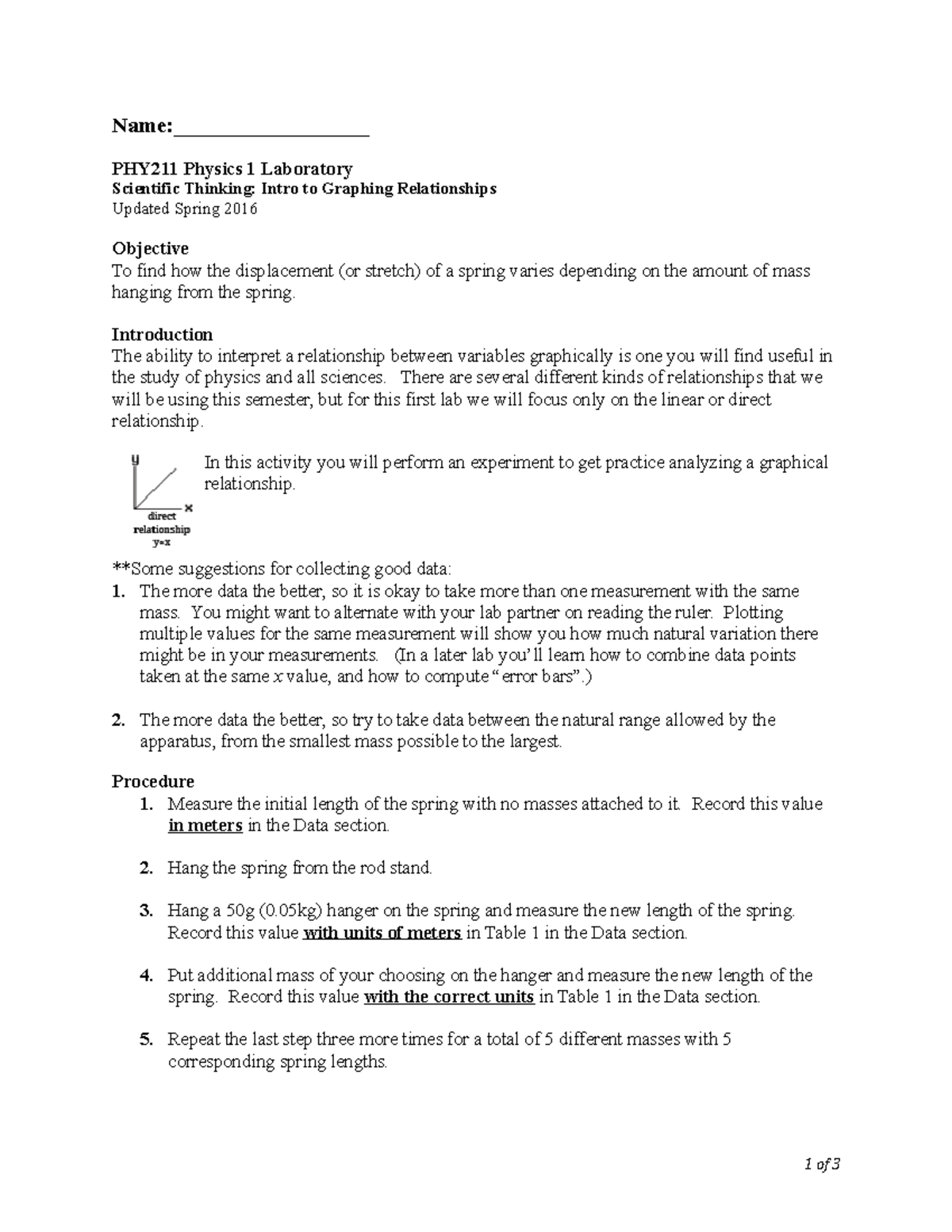 NP - GP1 Lab 01 Scientific Thinking - S '16 - Name ...