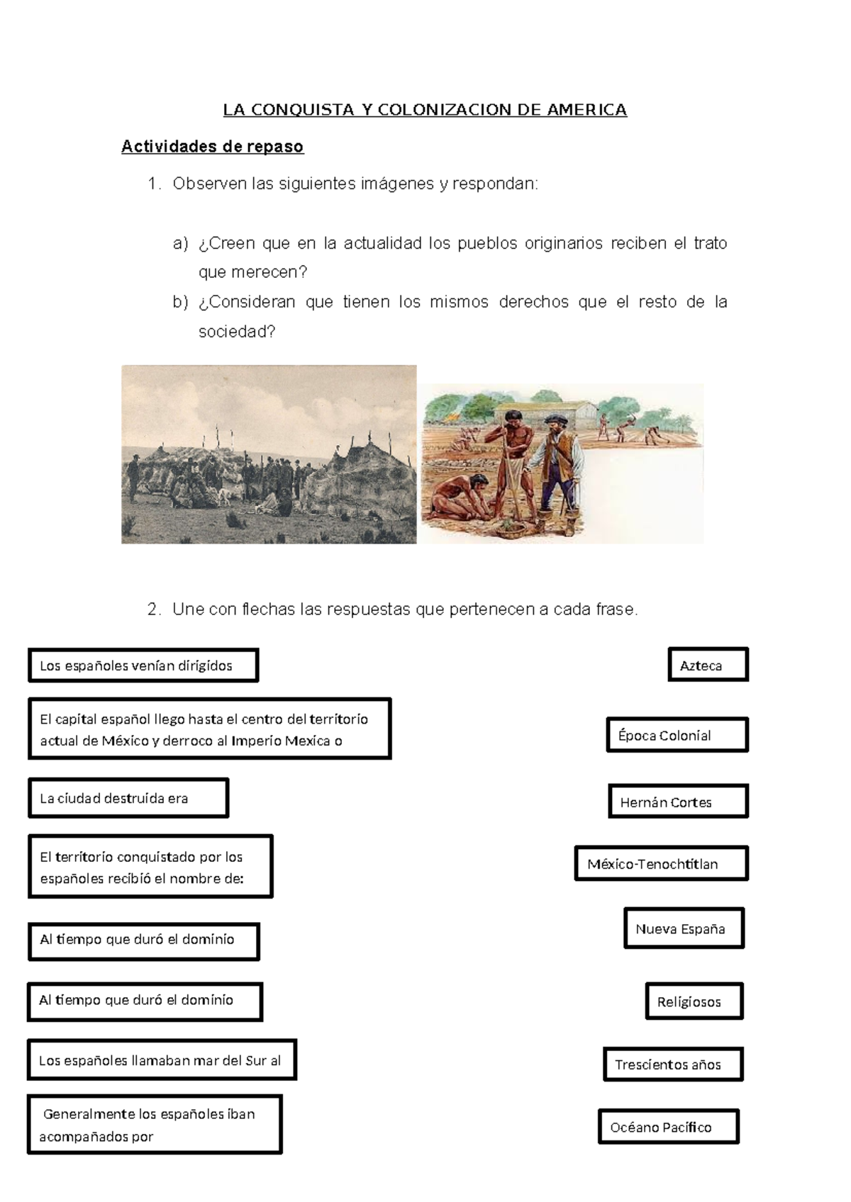 LA Conquista Y Colonizacion DE America - LA CONQUISTA Y COLONIZACION DE ...