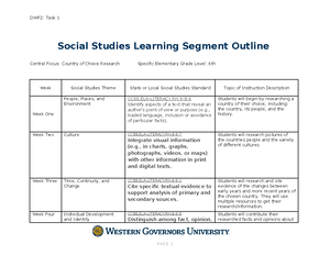 DWP2 - Task1 to DWP2 - Task 1 Social Studies Learning Segment Template ...