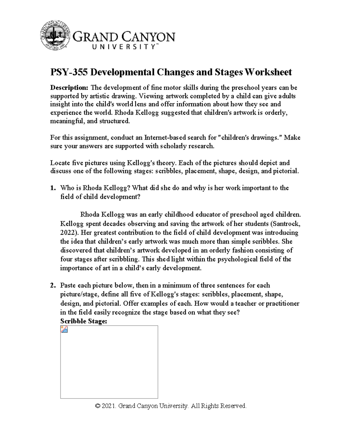 PSY 355 RS Developmental Changesand Stages Worksheet - PSY-355 Developmental Changes and Stages ...
