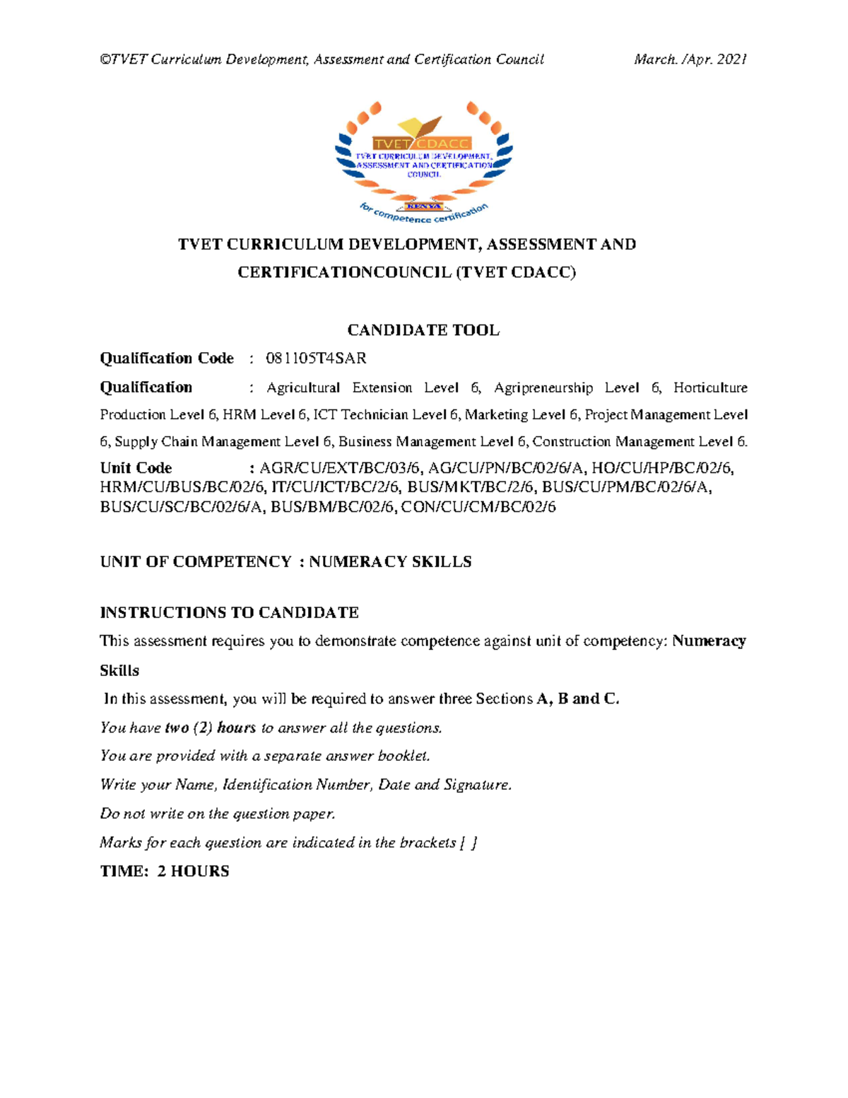 Numeracy-Skills - Numeracy skills for business students - TVET ...