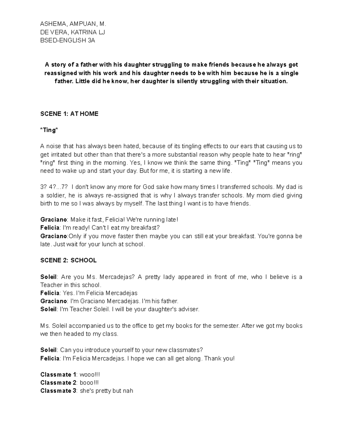 Ampuan & DE VERA Activity - ASHEMA, AMPUAN, M. DE VERA, KATRINA LJ BSED ...