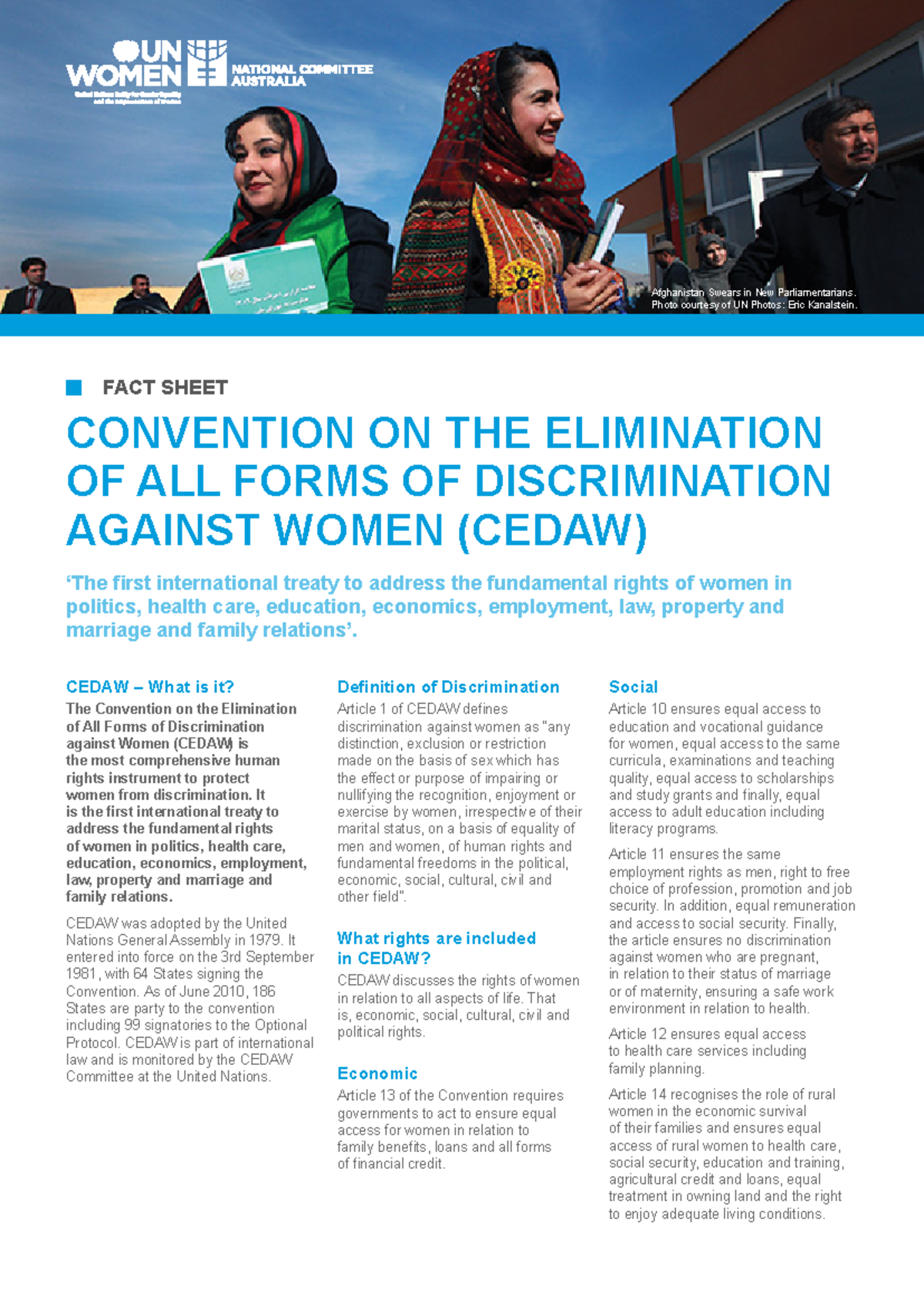 Cedaw-Factsheet - CEDAW - Convention on the elimination of all forms of ...
