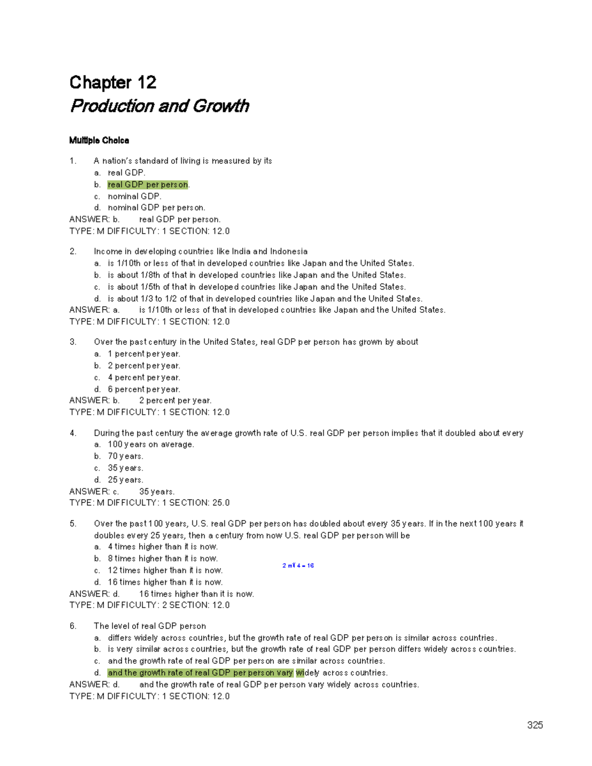 Chapter 12 - mong được - 325 Chapter 12 Production and Growth Multiple ...