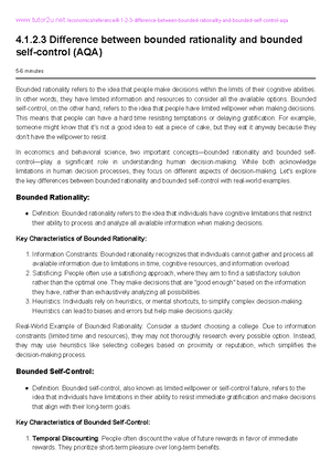 4.1.2.4 Behavioural Economics - Restricted Choice and Mandated Choice ...