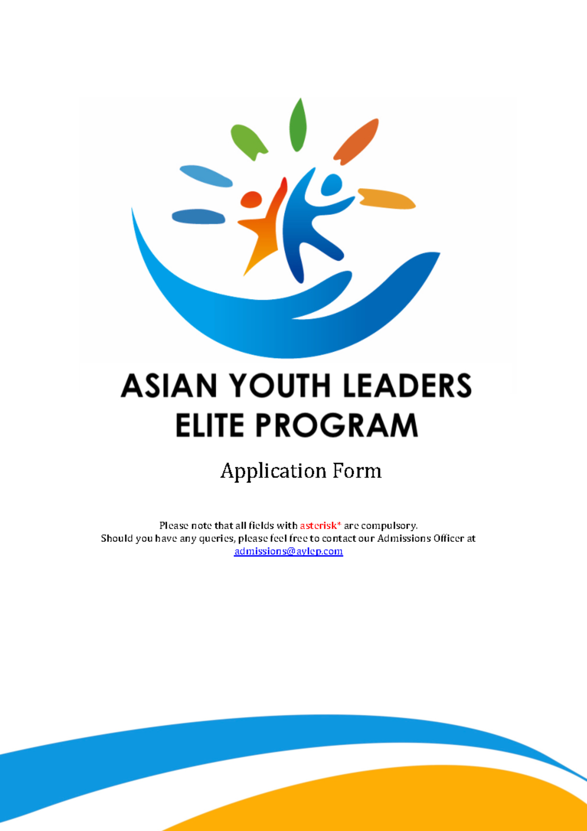 Aylep 2024 Application Form - Application Form Please note that all ...