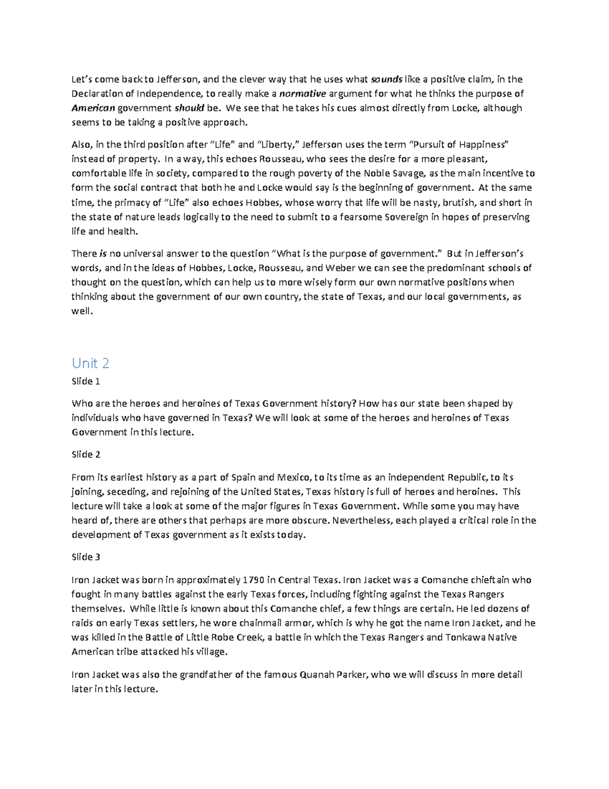 60714904 - POLS 2306 - Let’s come back to Jefferson, and the clever way ...