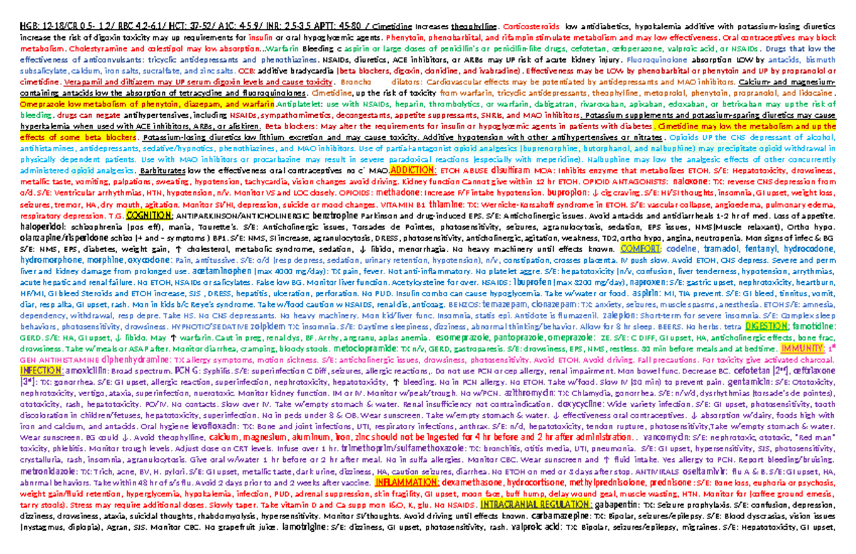 Medcard 2 - med card - HGB: 12-18/CR 0- 1/ RBC 4.2-6/ HCT: 37-52/ A1C ...