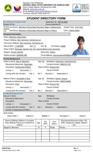 FILE - ASDASD - Name of Teacher: Grade/Year Level: 7 Learning Area ...