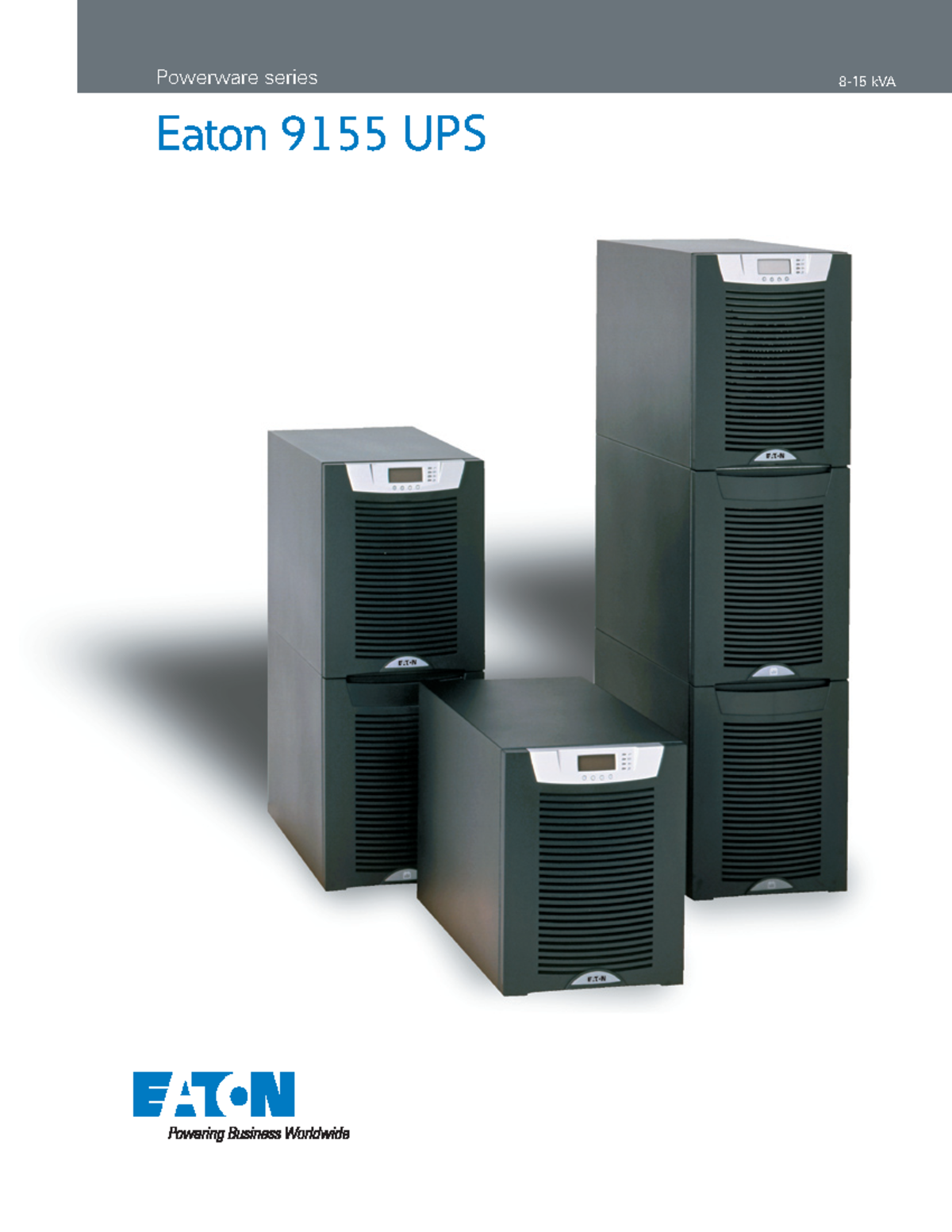 Eaton 9155 ups brochure - Eaton 9155 UPS Powerware series 8-15 kVA ...