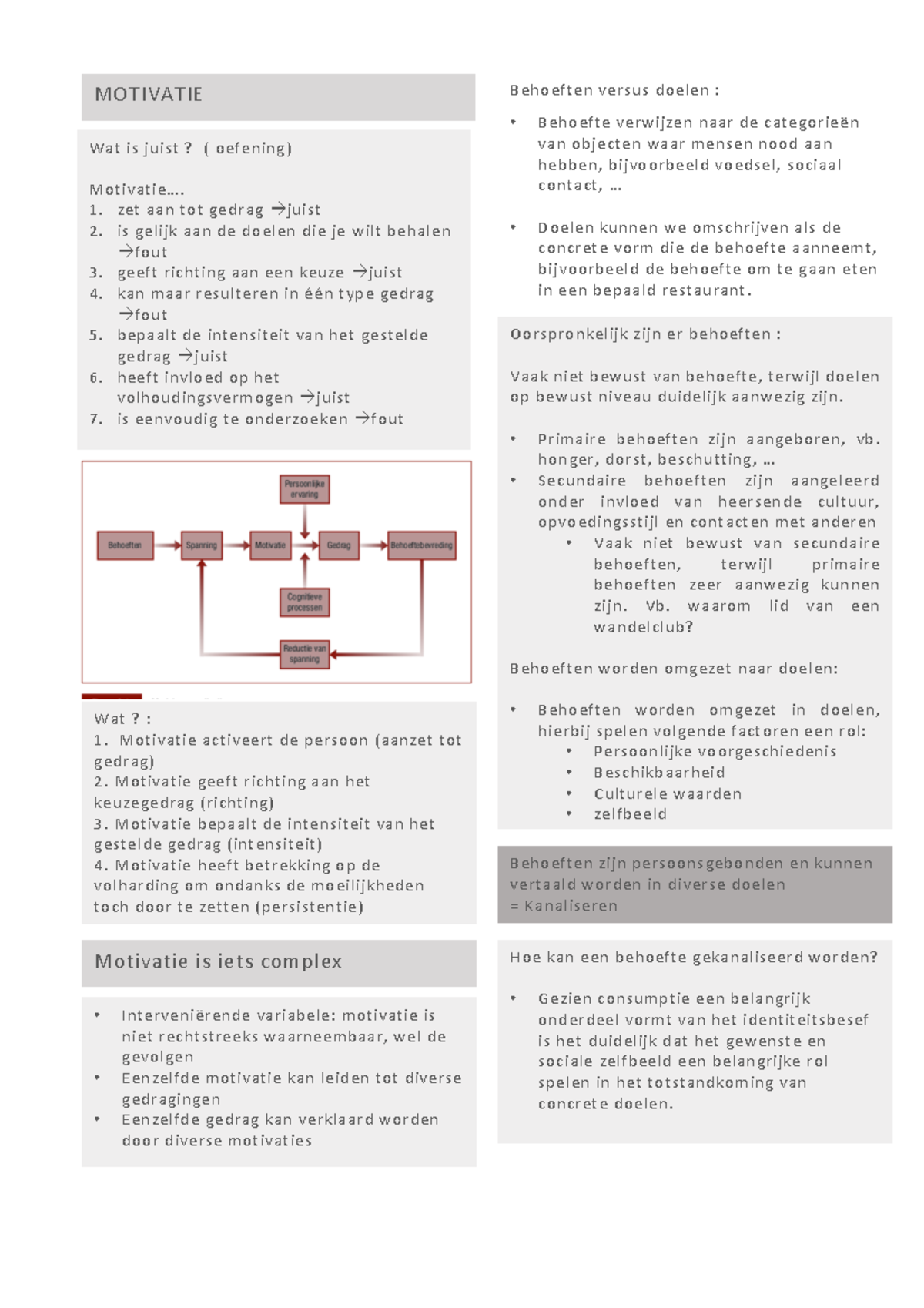 Les 3 - Consumentengedrag - MOTIVATIE Motivatie is iets complex Wat? : Motivatie activeert de ...
